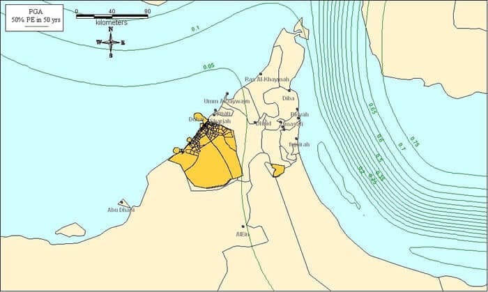 Seismic Hazard assessment for Dubai (2008)
