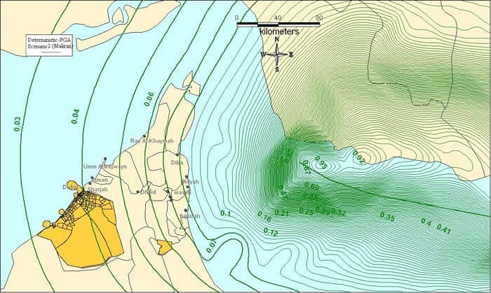 Seismic Hazard assessment for Dubai (2008)